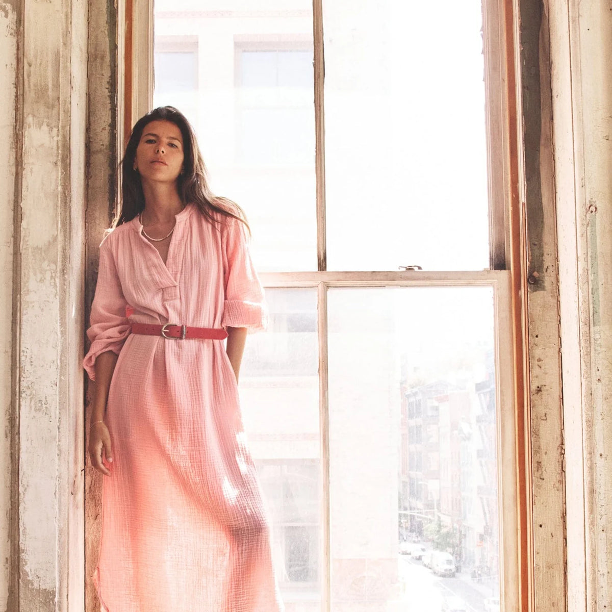 Josephine Pink Dress – CALOU